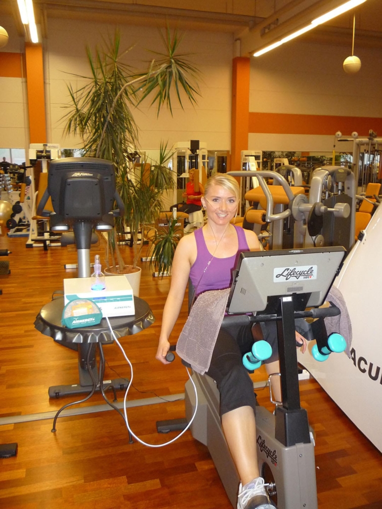 AIRNERGY cure allows optimal use even in the gym
