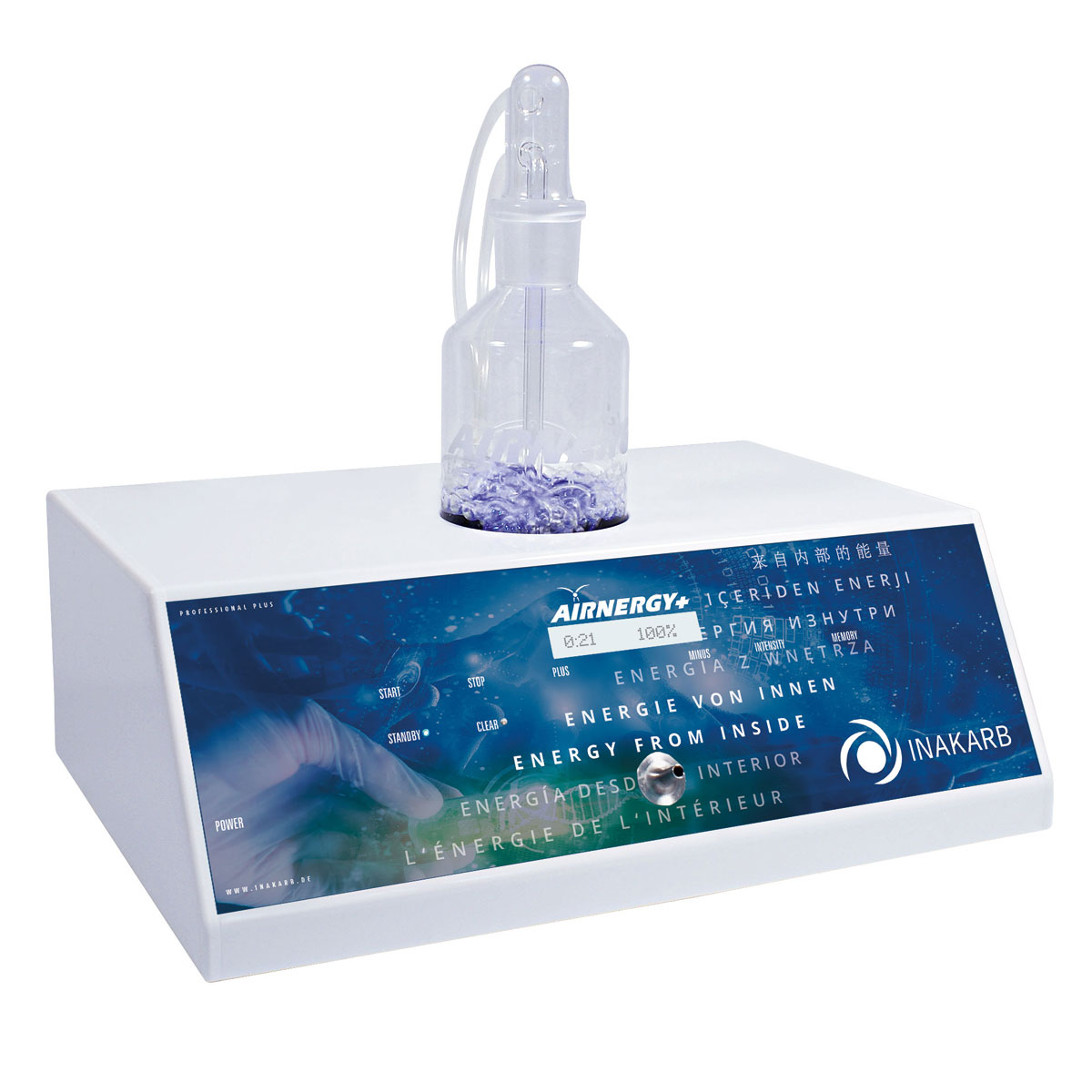 Special model INAKARB breathing apparatus for spirovitalization | AIRNERGY